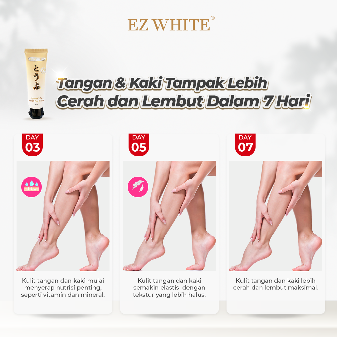 EZ White Japanese Tofu Lotion Hand & Foot Cream