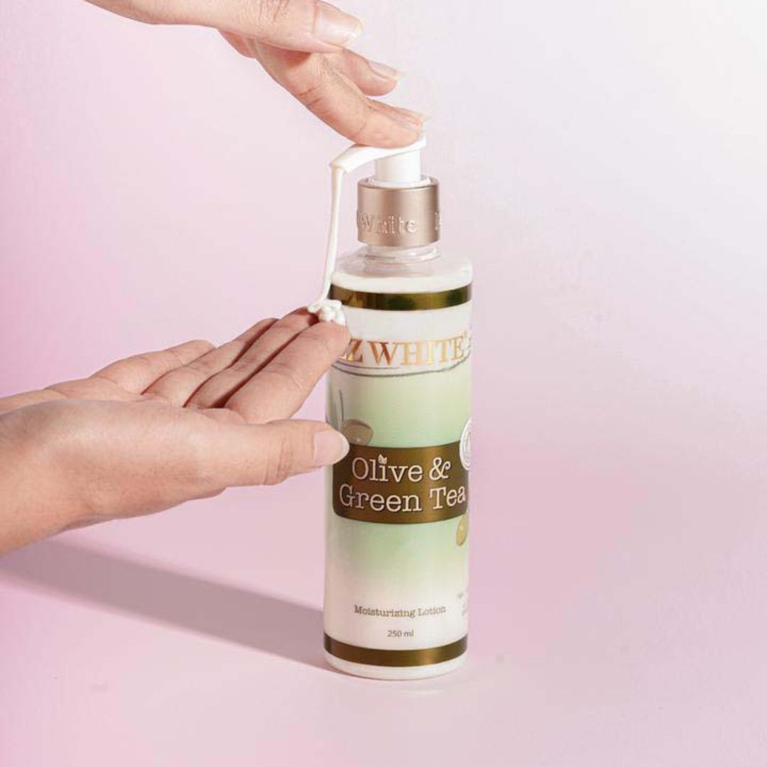 EZ White Olive & Green Tea Bundling (1 Botol Lotion + 1 Botol Shower C